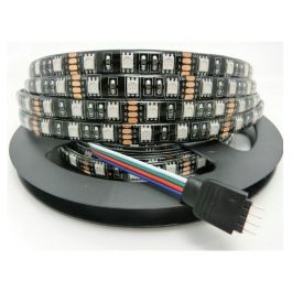 Black PCB 5M 300 LEDs Waterproof RGB 5050 DC 12V LED Strip Light